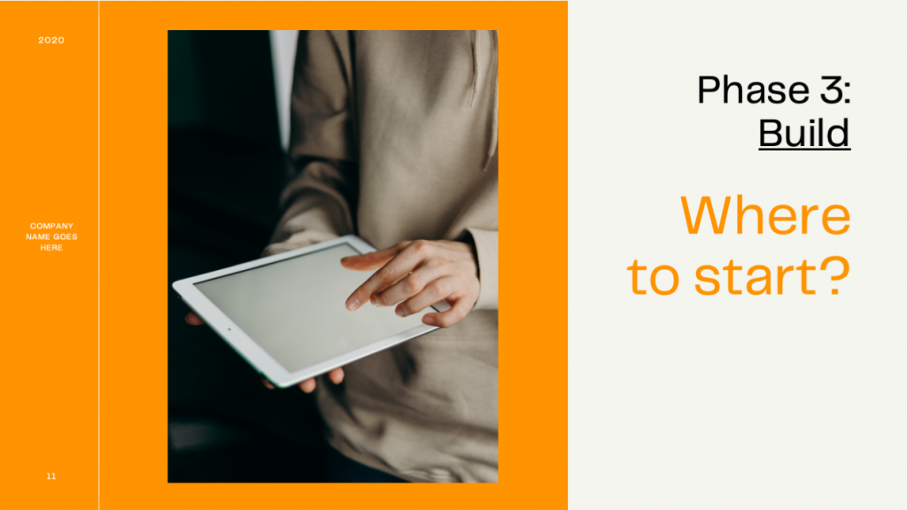 Orange Social Media Marketing Strategy Presentation - Presentation Genie