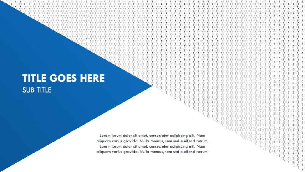 Blue Corporate Template - Presentation Genie